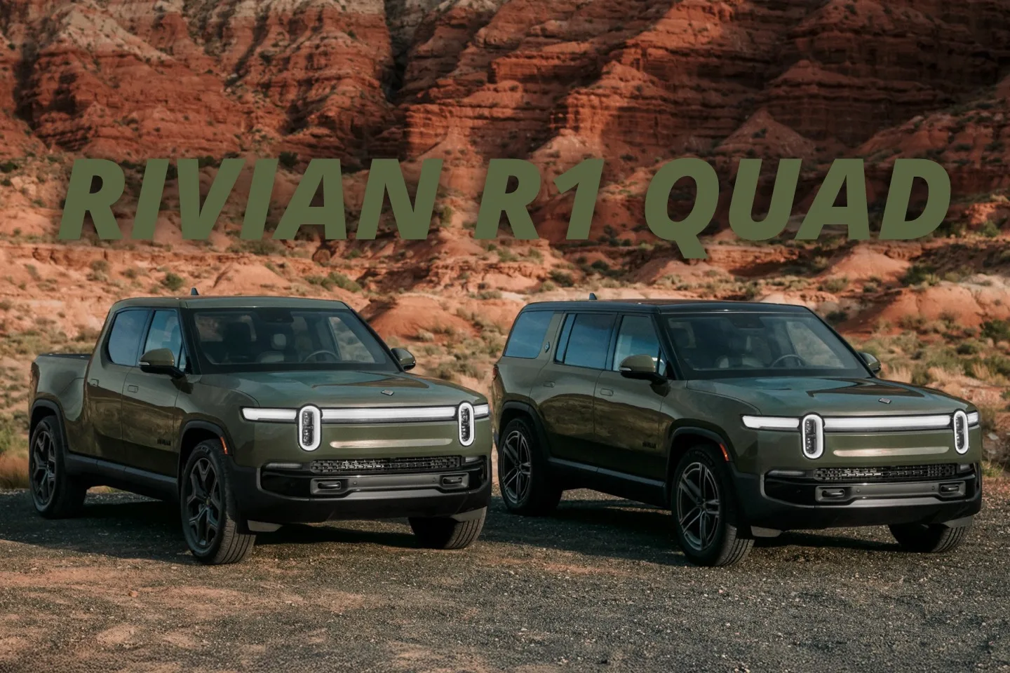 Rivian R1 Quad tiene más de 1,000 HP y puerto Tesla – La Cochera ...